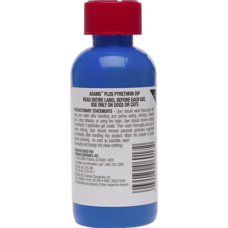 Order Adams Plus Pyrethrin Dip 4 Oz for dogs and cats online
