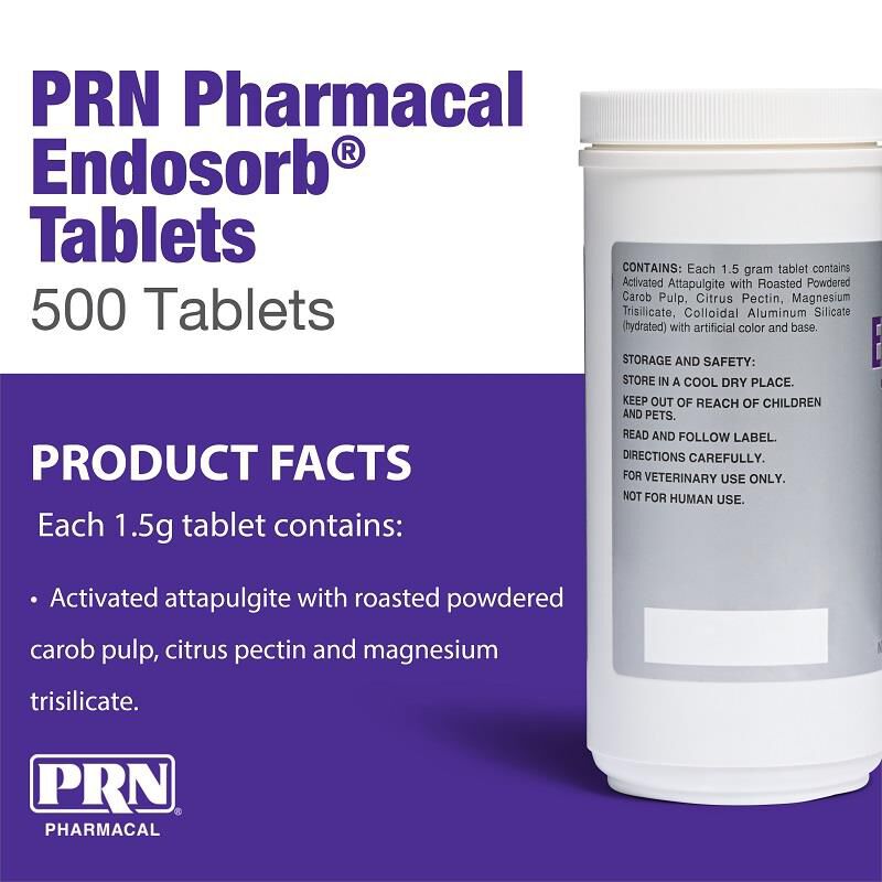 Endosorb Anti-Diarrheal Tablets For Dogs & Cats