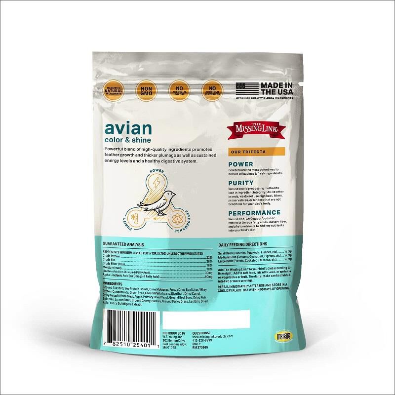 The Missing Link Original Ultimate Avian Powder Supplement - 3.5 oz ...