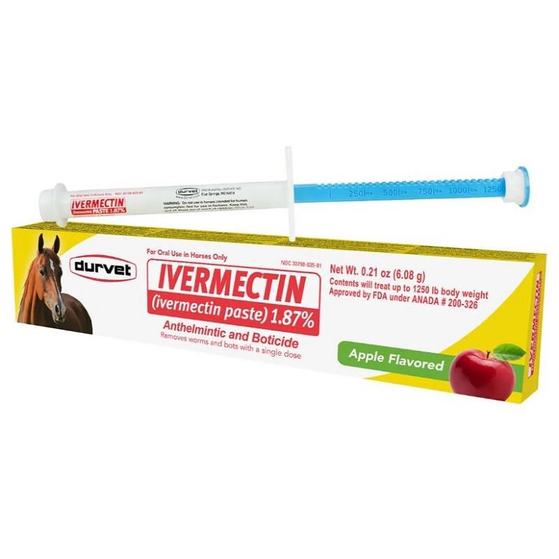 Equine Ivermectin Paste 1.87% Dewormer for Horses