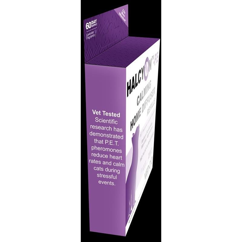 HALCYON-FE Calming Home Diffuser Refills for Cats, 2 pack