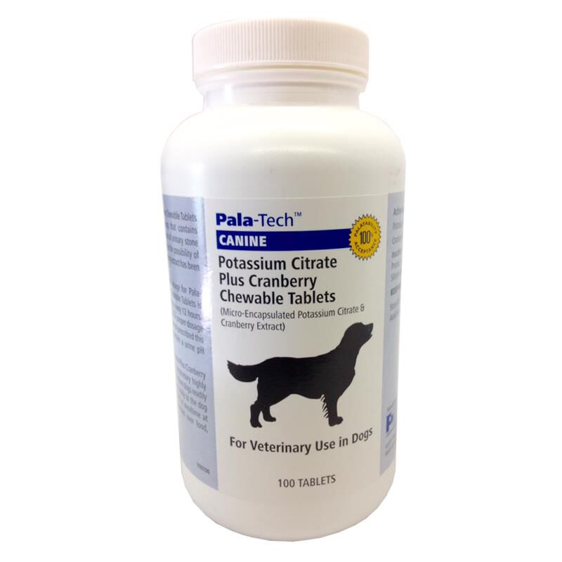 Buy K-CIT-V Cranberry Potassium Citrate for Dogs, 100 Chewable Tablets