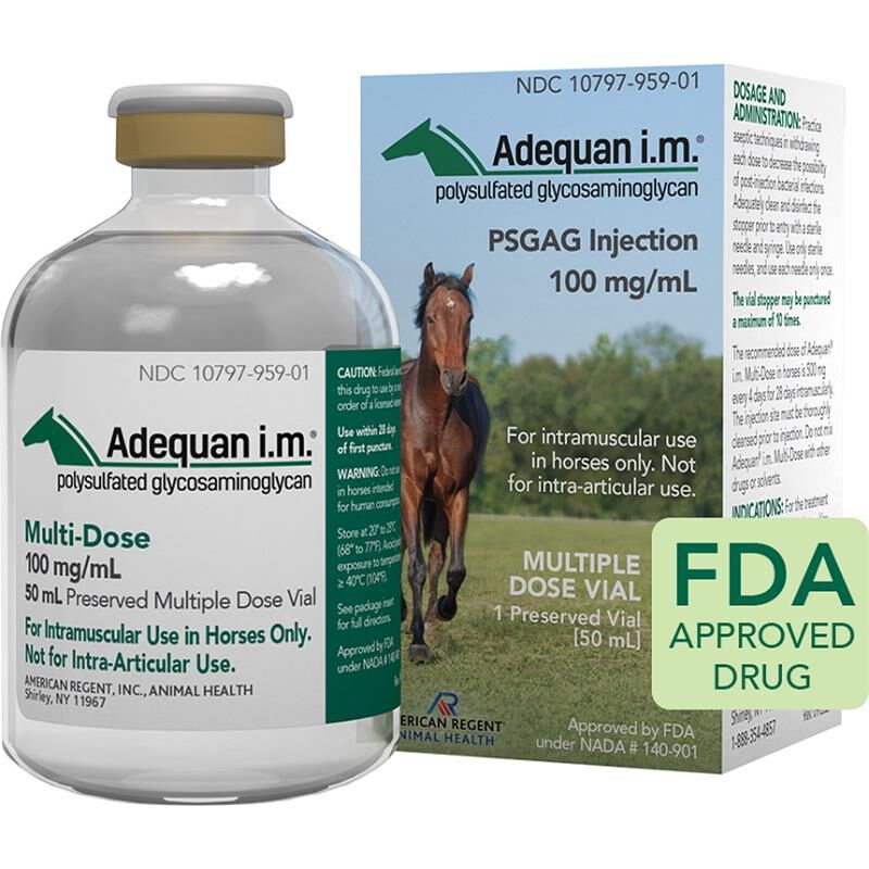 Buy Adequan Equine 100 Mg/mL 50 mL Vial for horses at best price