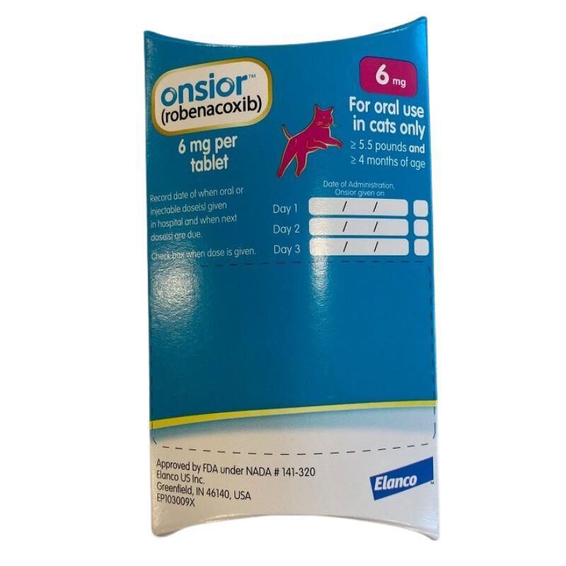 Purchase Onsior for cats 6 Mg 3 tablets for cats online at best price