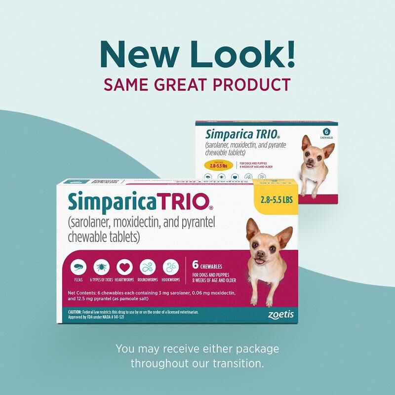 Simparica Trio for Dogs - for Heartworm, Fleas & Ticks