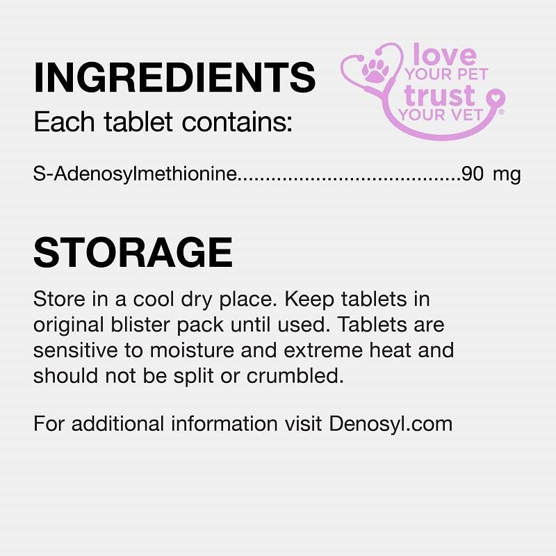 Denosyl chewable for dogs and cats | Nutramax Denosyl 30 tablets