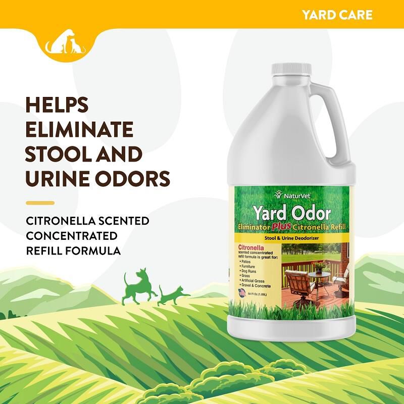 NaturVet Yard Odor Eliminator Plus Citronella Stool and Urine ...