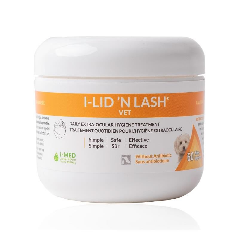 Buy I-Lid 'n Lash Hygiene Vet Wipes 60 Count for cats and dogs