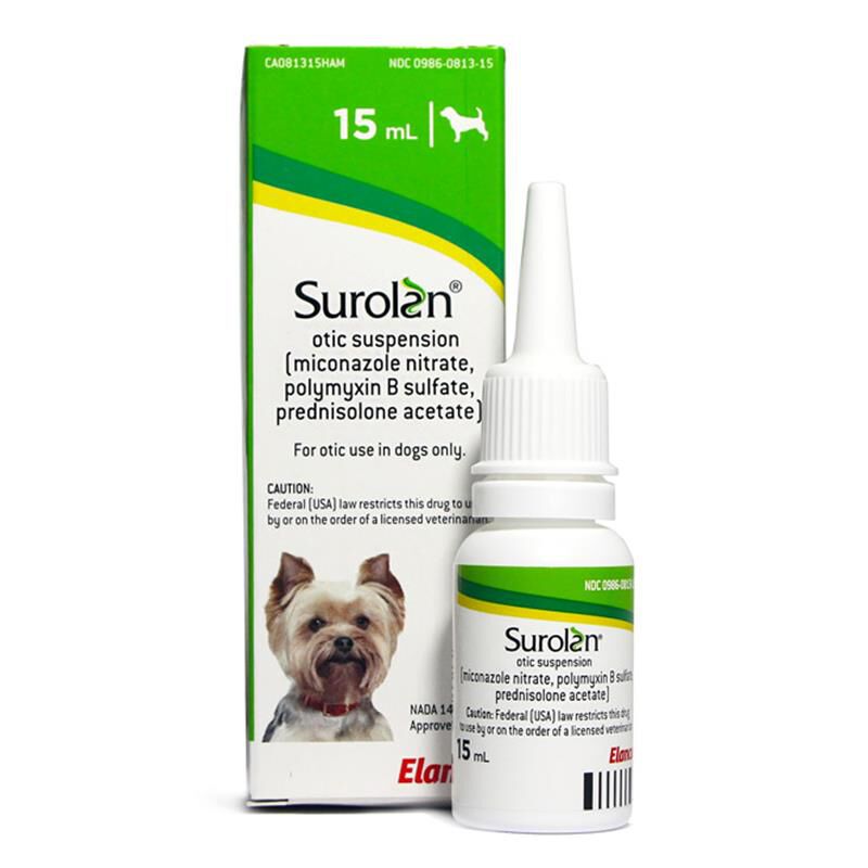 Buy Surolan Otic Suspension 15 mL for Dogs | Ear Drops | Allivet