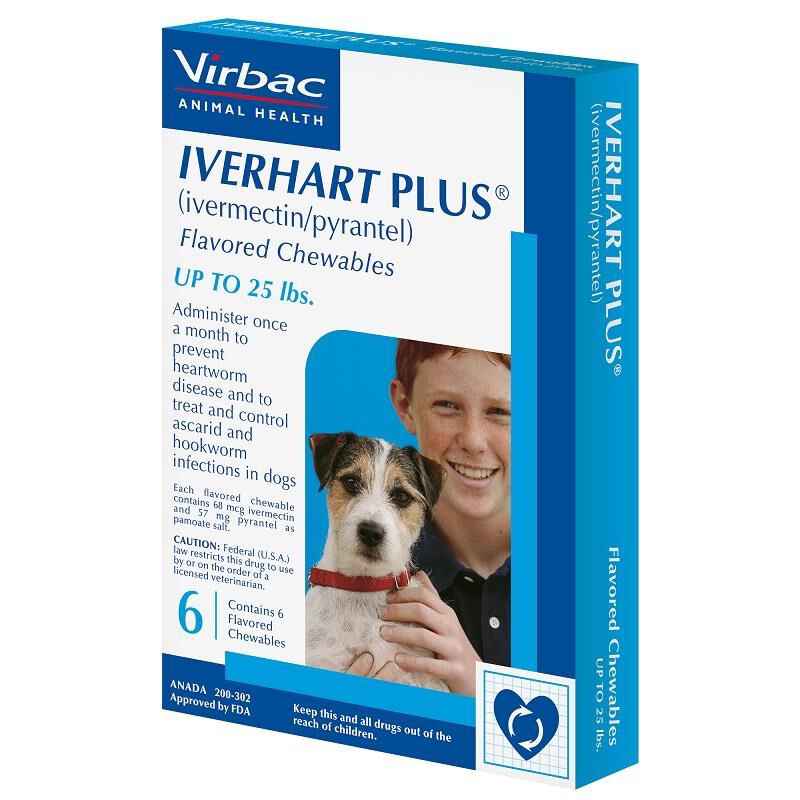 Iverhart Plus Flavoured Chewables for Dogs for Heartworm