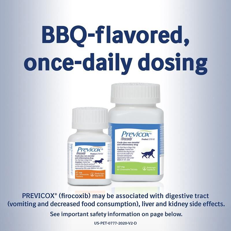 Previcox Chewable Tablets For Dogs - 57 mg, 227 mg | Allivet