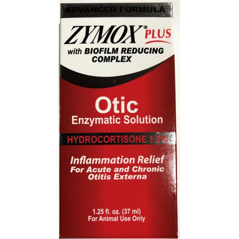 Zymox Plus Otic 1.0% Hydrocortisone Solution for dogs and cats
