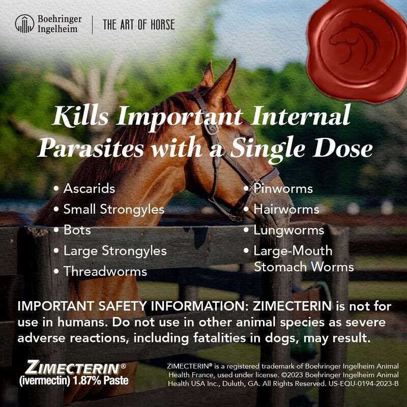 Zimecterin Horse Wormer - Ivermectin for Horses | Allivet