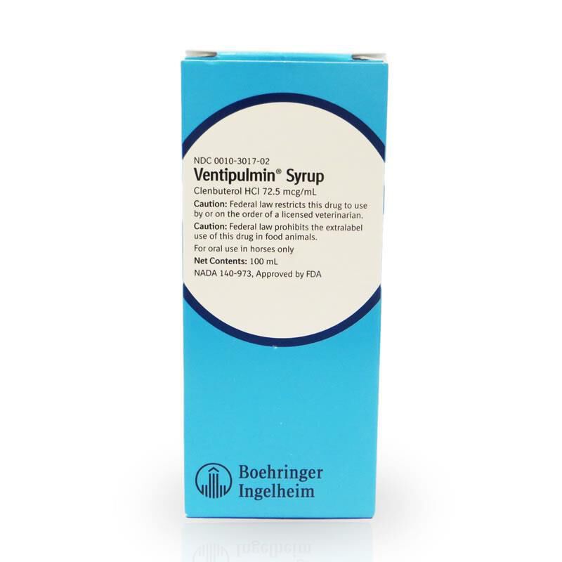 Ventipulmin Equine Syrup ( Clenbuterol ) for Horses | Sale | Allivet