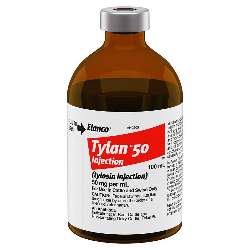 Tylan 50 Injection, 100 ml