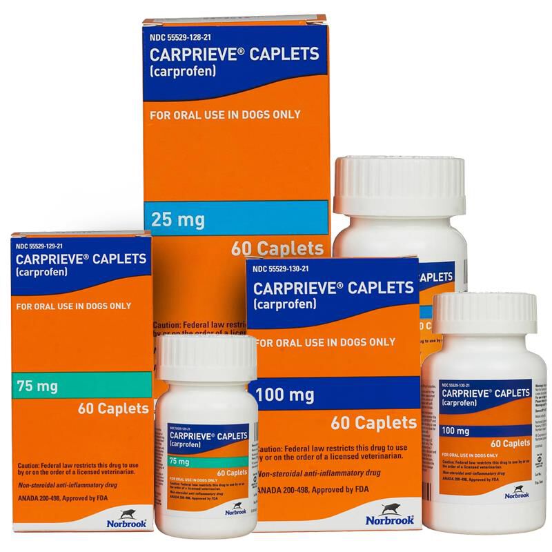 Buy Carprieve Caplets 25mg, 75mg, 100mg for Dogs | Allivet