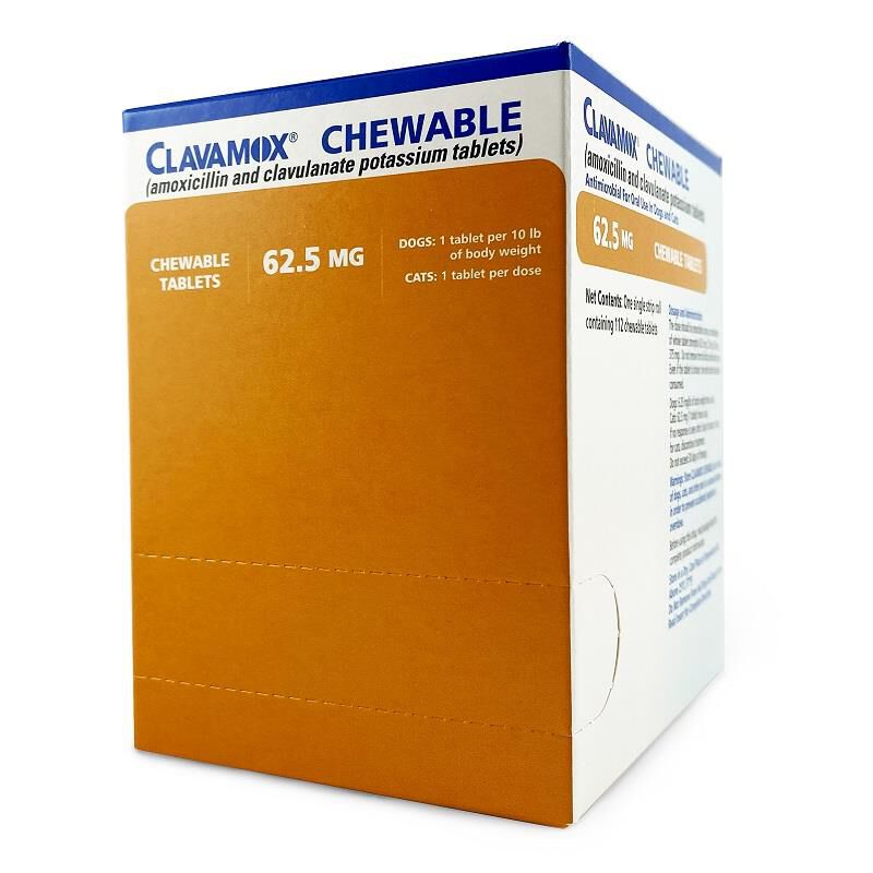 Clavamox Chewable Tablets - Antibiotic for Dogs - Allivet