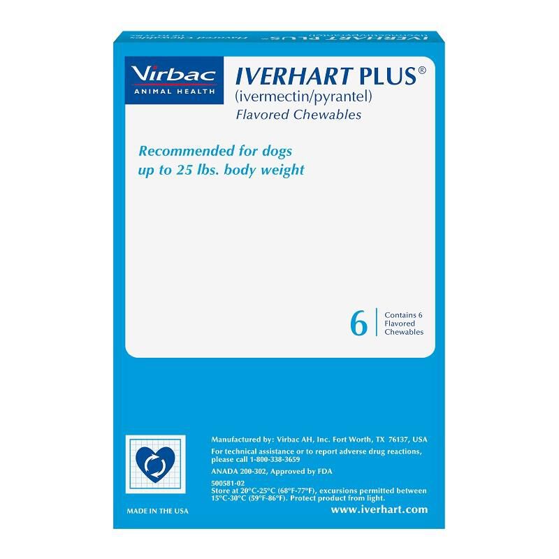 Iverhart Plus Flavoured Chewables for Dogs for Heartworm