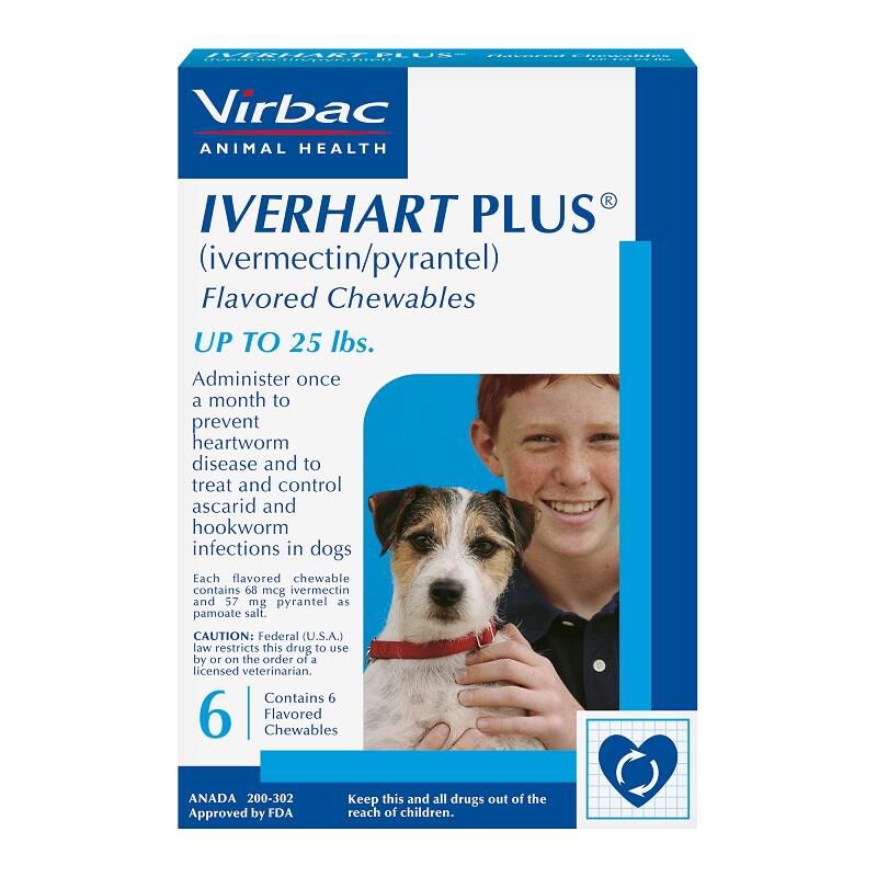 Iverhart Plus Flavoured Chewables for Dogs for Heartworm
