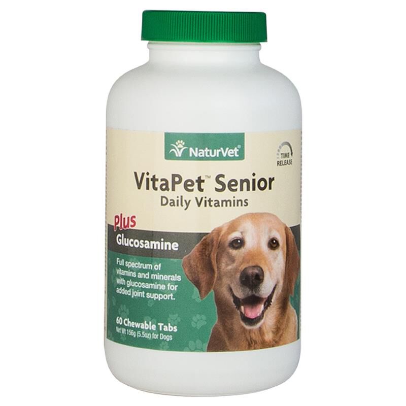 NaturVet Vitapet Senior Tabs with Glucosamine dog supplement