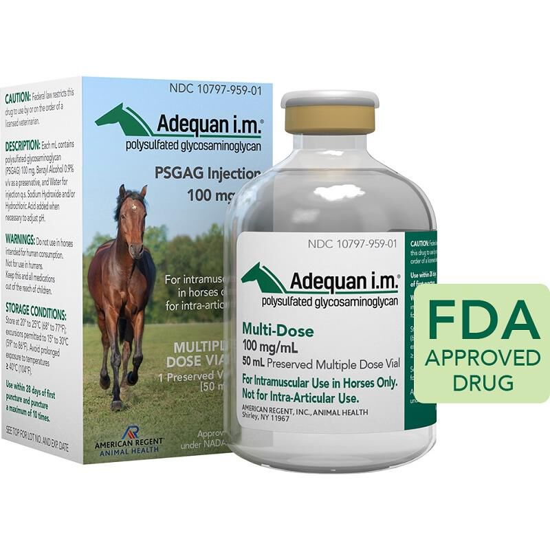 Buy Adequan Equine 100 Mg/mL 50 mL Vial for horses at best price