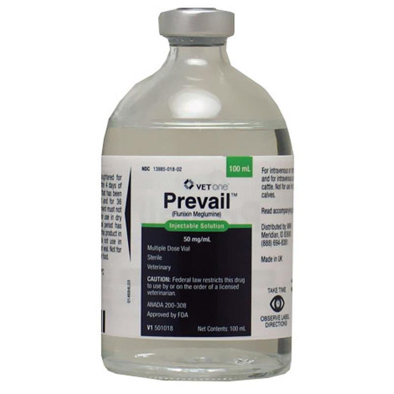Prevail (Flunixin Meglumine Injection), 100 ml | Allivet