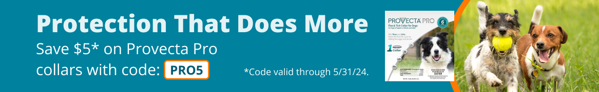 Provecta Pro Flea & Tick Collar for Dogs