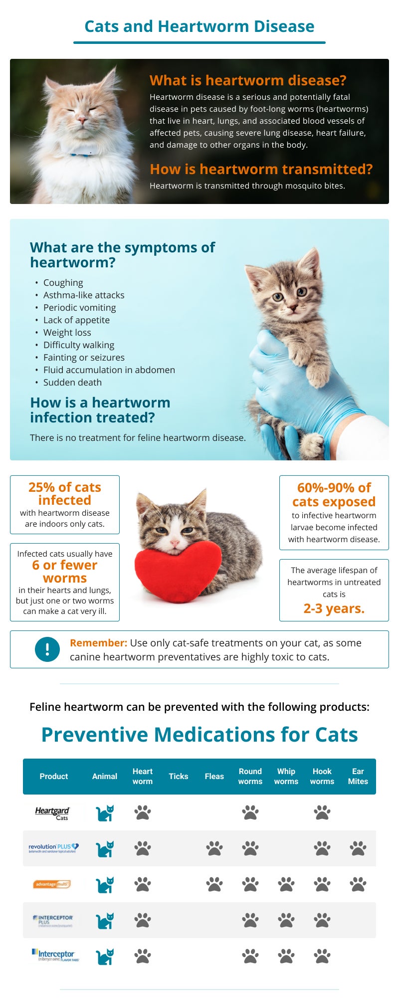 Cat Heartworm Chart